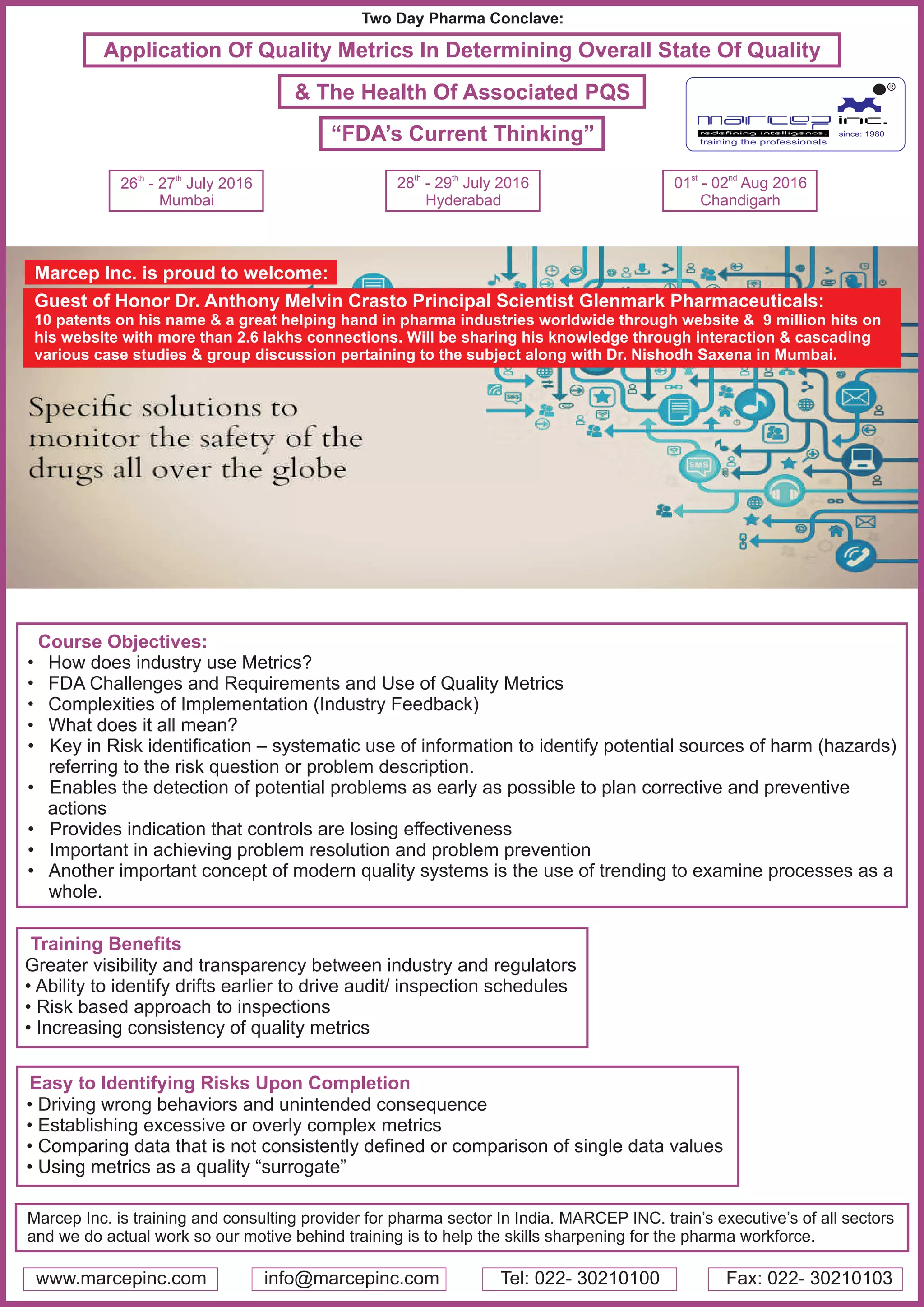 Pharma Quality Metrics | PDF