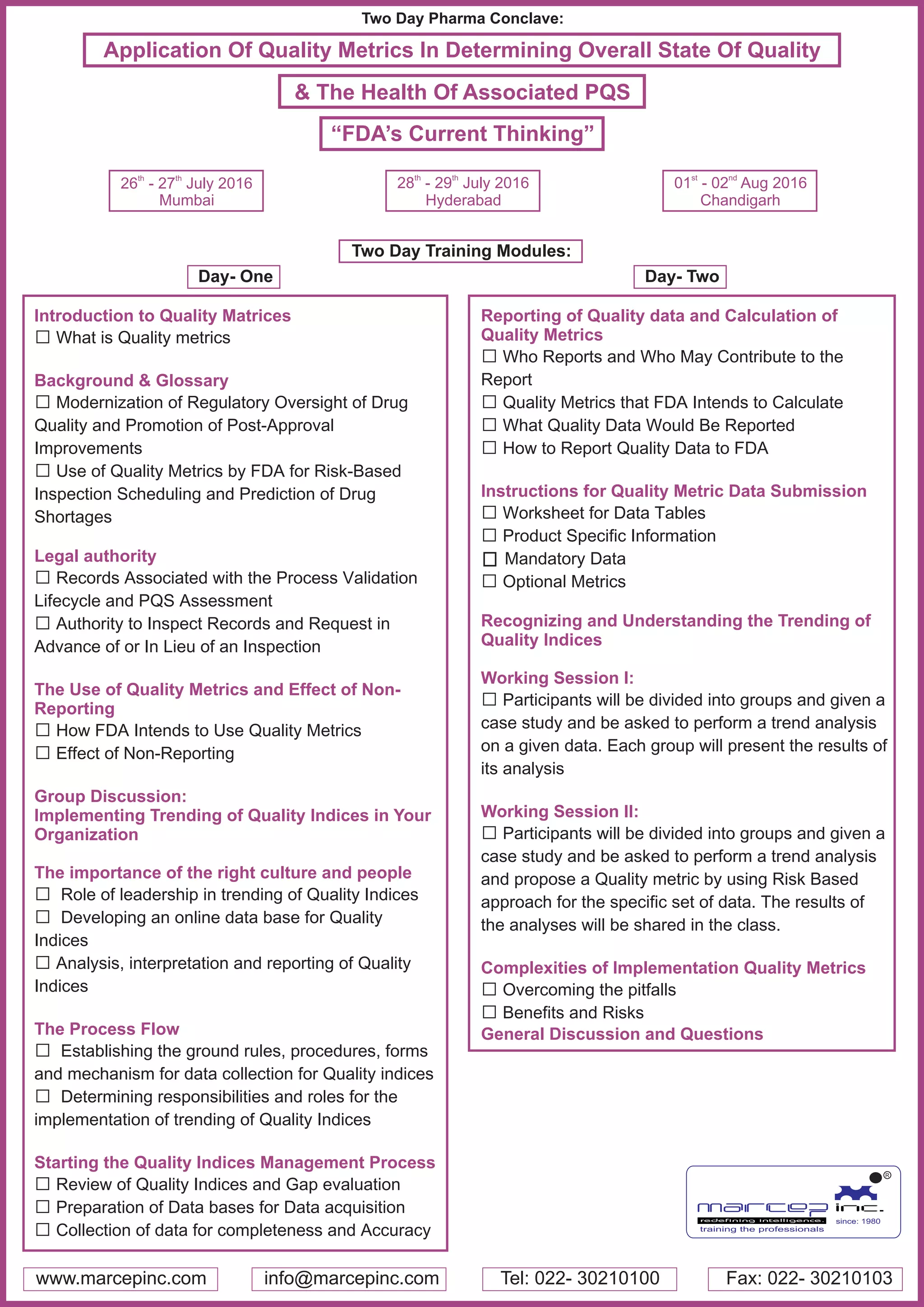 Pharma Quality Metrics | PDF