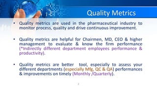 Quality metrics ppt_v.kumar | PPT
