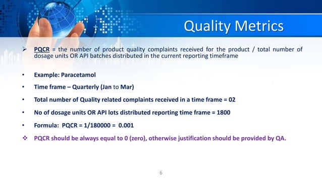 Quality metrics ppt_v.kumar | PPT