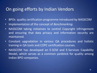 Quality management in bpo | PPTX