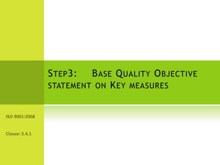 Presentation on Establishing Quality Objectives | PPTX