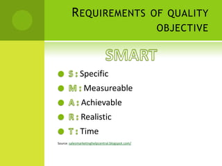 Presentation on Establishing Quality Objectives | PPTX