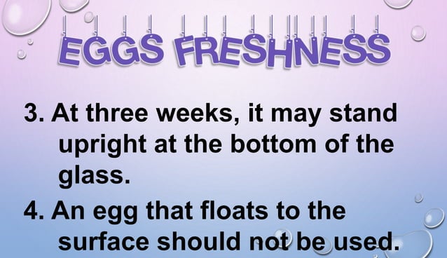 Quality of a fresh eggs | PPTX | Food & Drink