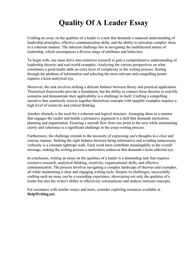 Quality Of A Leader Essay.pdf