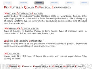 Quality of built environments in small & medium towns of india | PDF