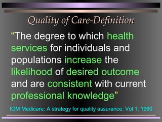 Quality of care for breast cancer1 | PPT