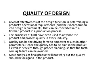 Quality of design | PPTX