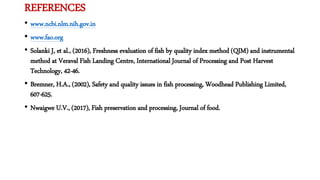 Quality of fresh fish | PPTX