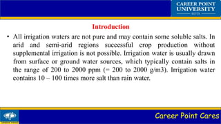 Quality of irrigation water | PPTX