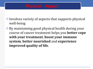 quality of life cancer | PPTX