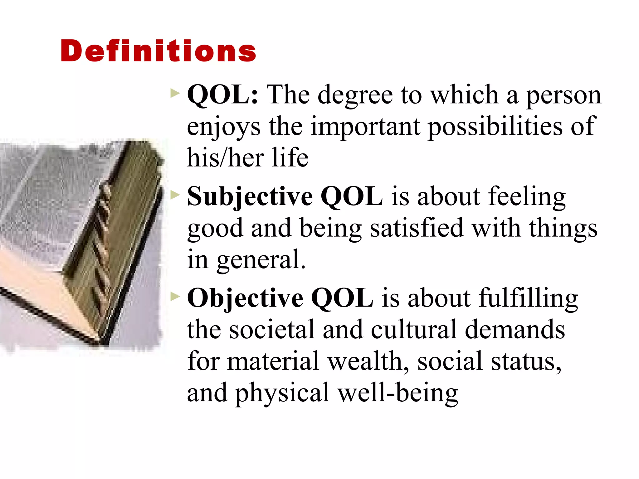 Quality of life | PPT