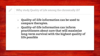 Quality of life | PPTX