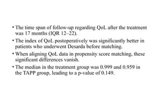 Quality of Life after Desarda Technique for Inguinal Hernia Repair.pptx