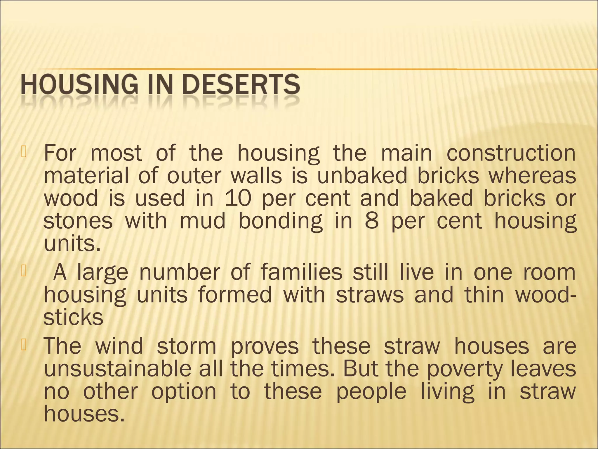 Life style of people living in Desert | PPT