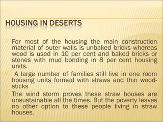 Life style of people living in Desert | PPT