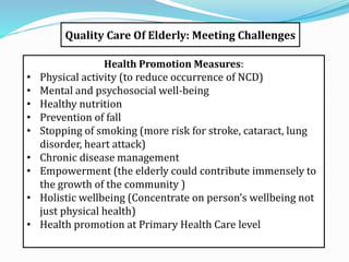 Quality of life of elderly | PPTX