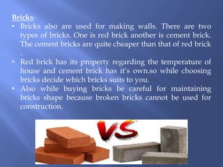Quality of construction material and durability of home | PPTX