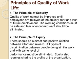 Quality of nursing work life | PPT