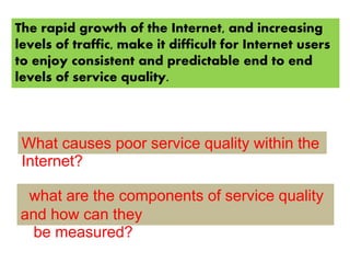Quality of service | PPT