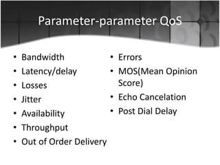 Quality of service (qos) & network management | PPTX