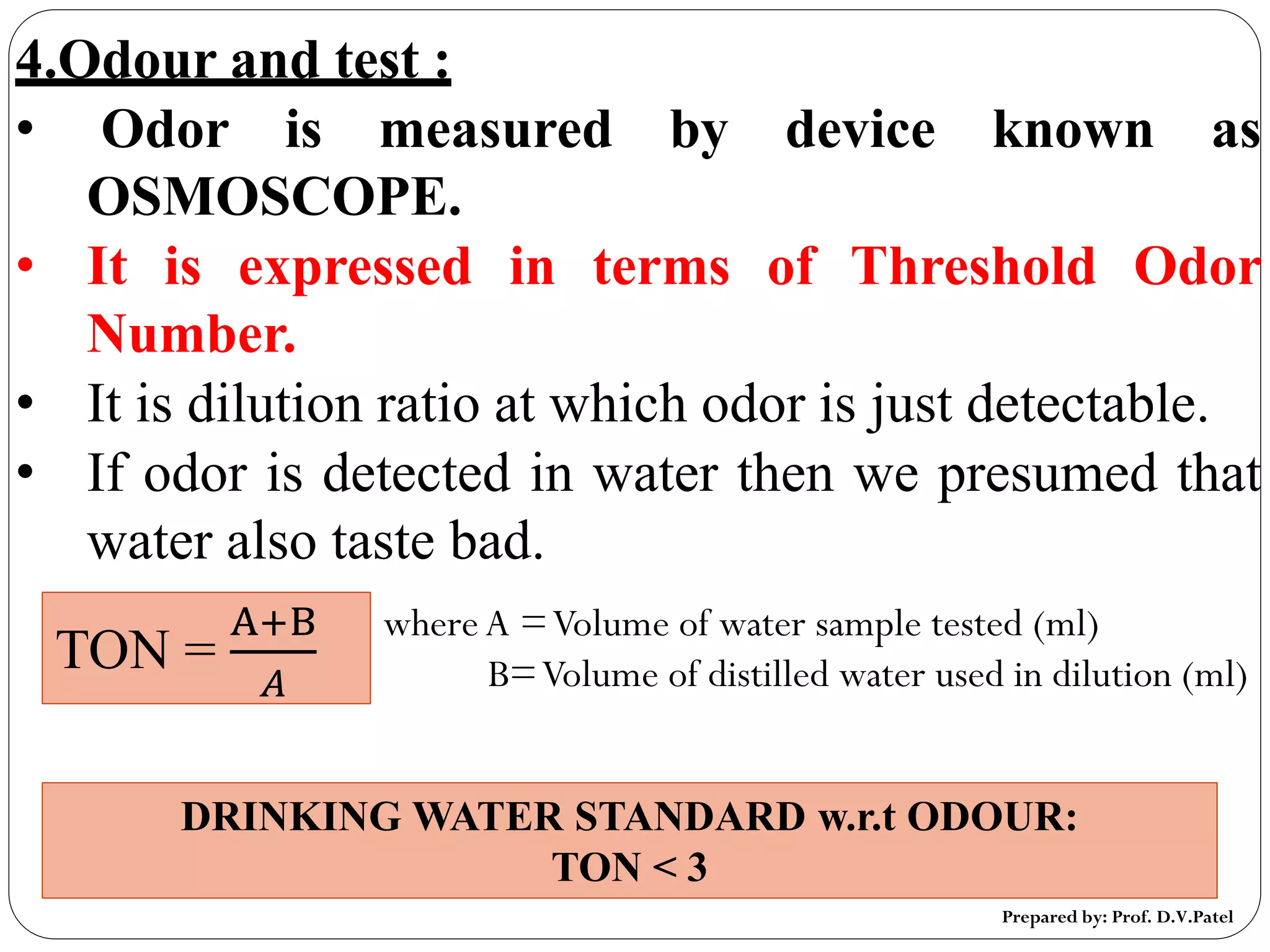 Quality of water | PDF