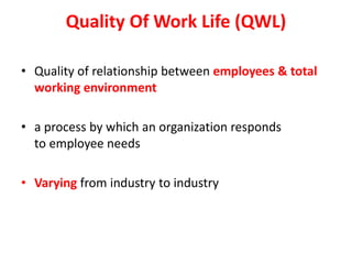 Quality of worklife of hr | PPTX