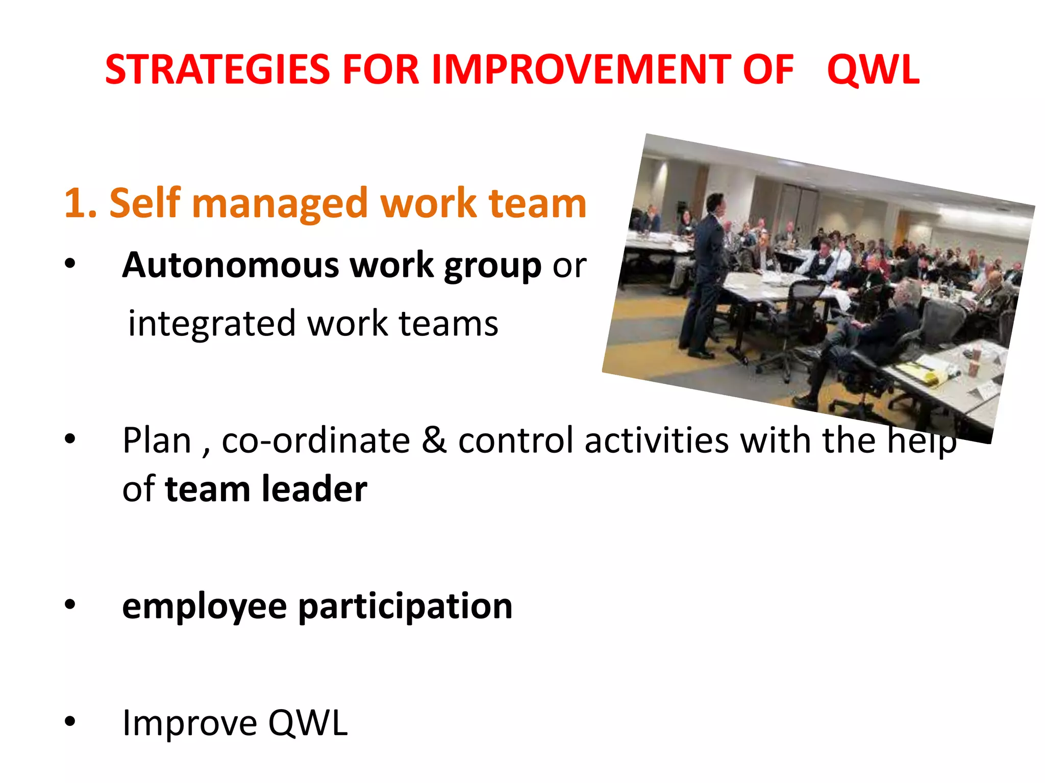 Quality of work life ppt | PPTX