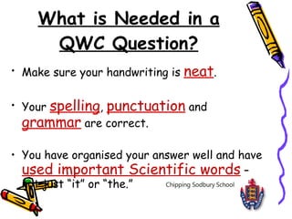 Quality of written communication display | PPT
