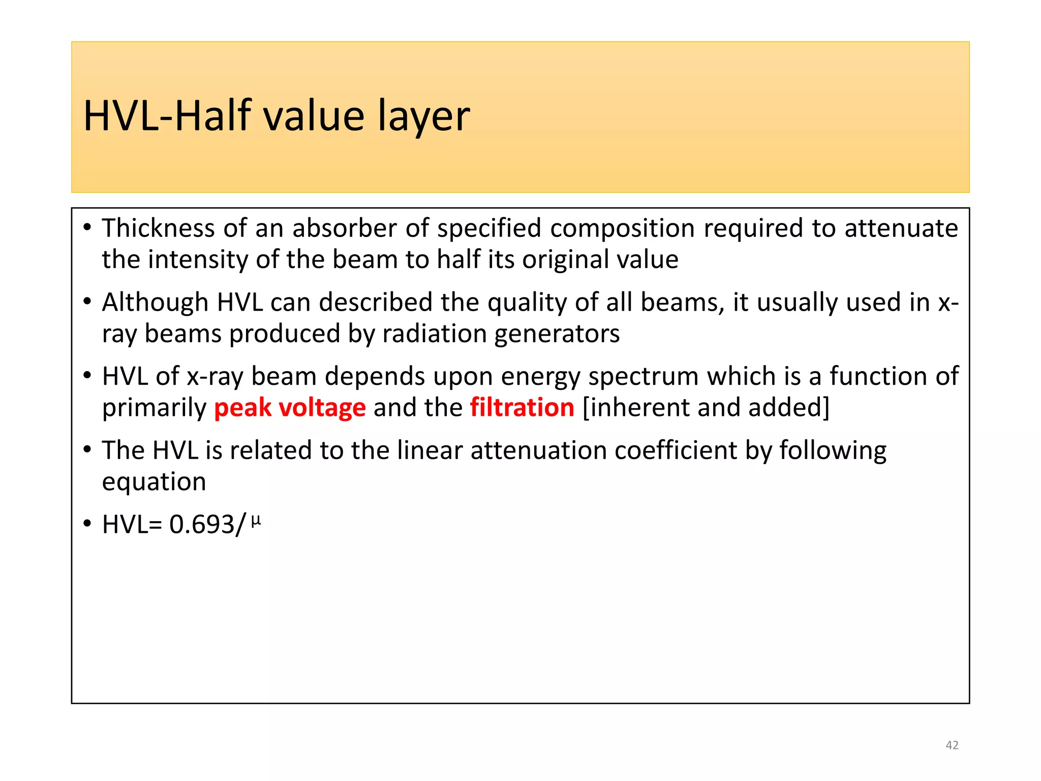 CHAPTER-7 - QUALITY OF X-RAY BEAM | PPTX
