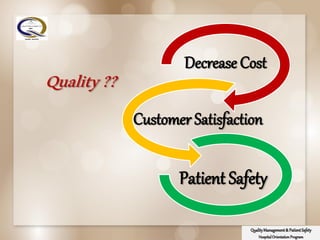 Quality orientation lecture (hospital orientation program) | PDF