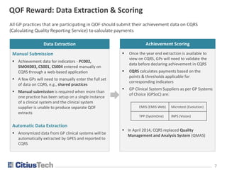 Quality & Outcomes Framework (QOF) | PPTX | Healthcare Industry ...