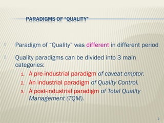 Quality paradigm | PPT