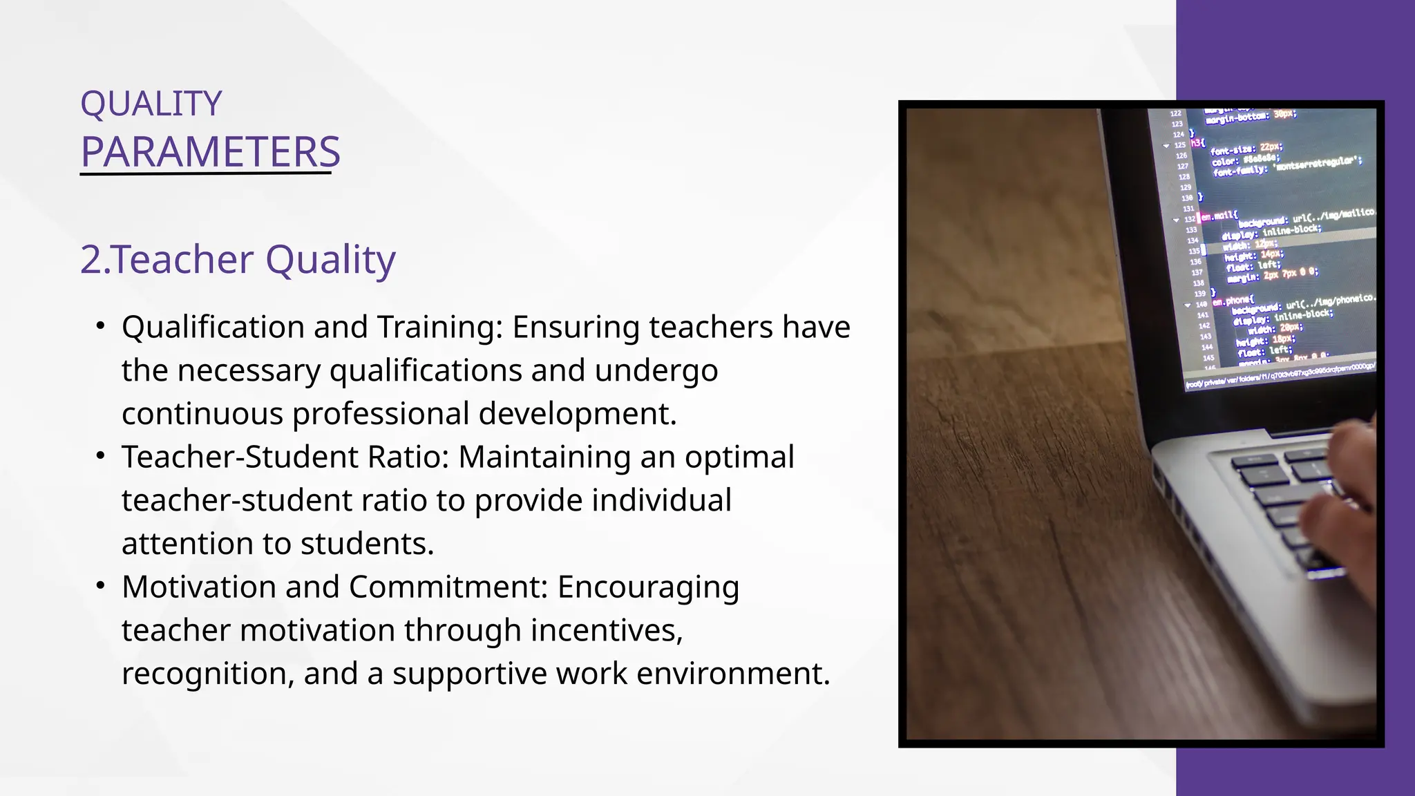 Quality Parameters in Education in education | PPTX