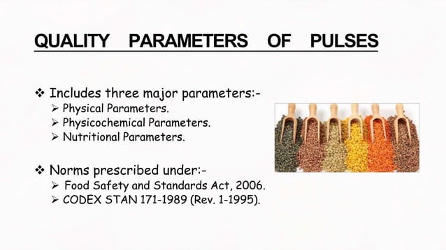 quality parameters grains | PPTX