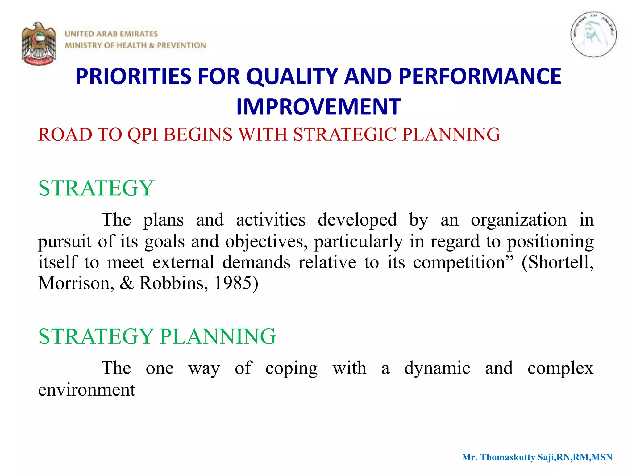 Quality performance improvement | PPT