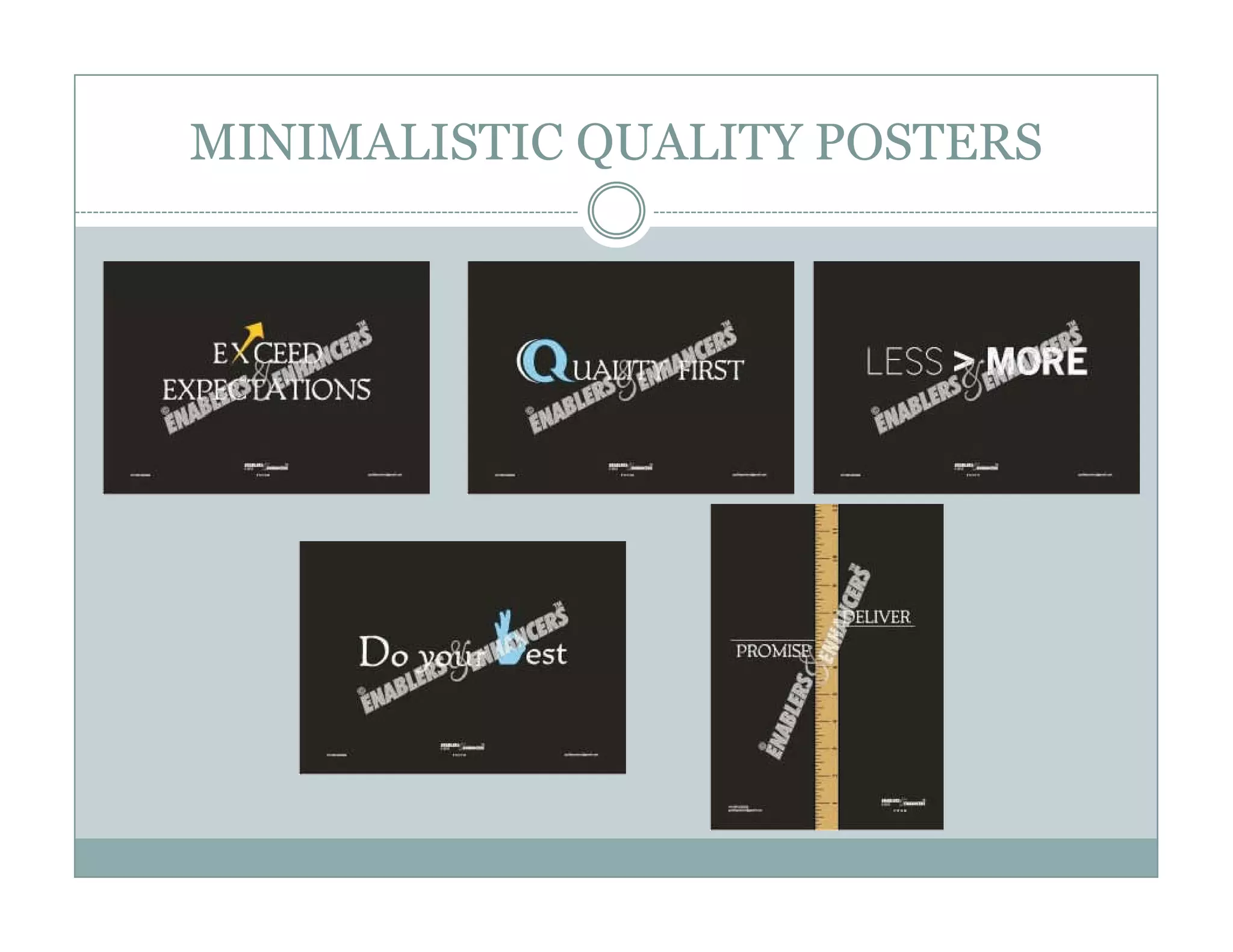 Enablers & Enhancers Quality posters | PDF