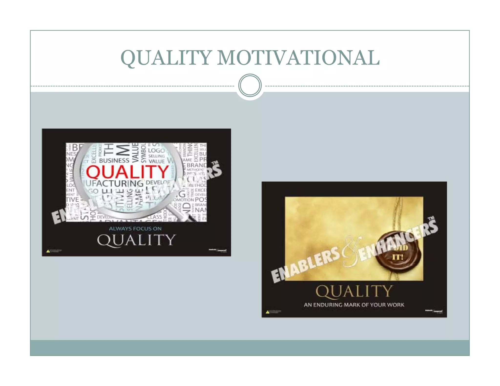 Enablers & Enhancers Quality posters | PDF