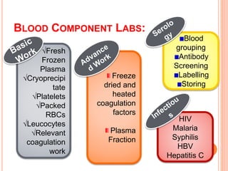 Blood Bank: Structure, Process & Outcome | PPTX