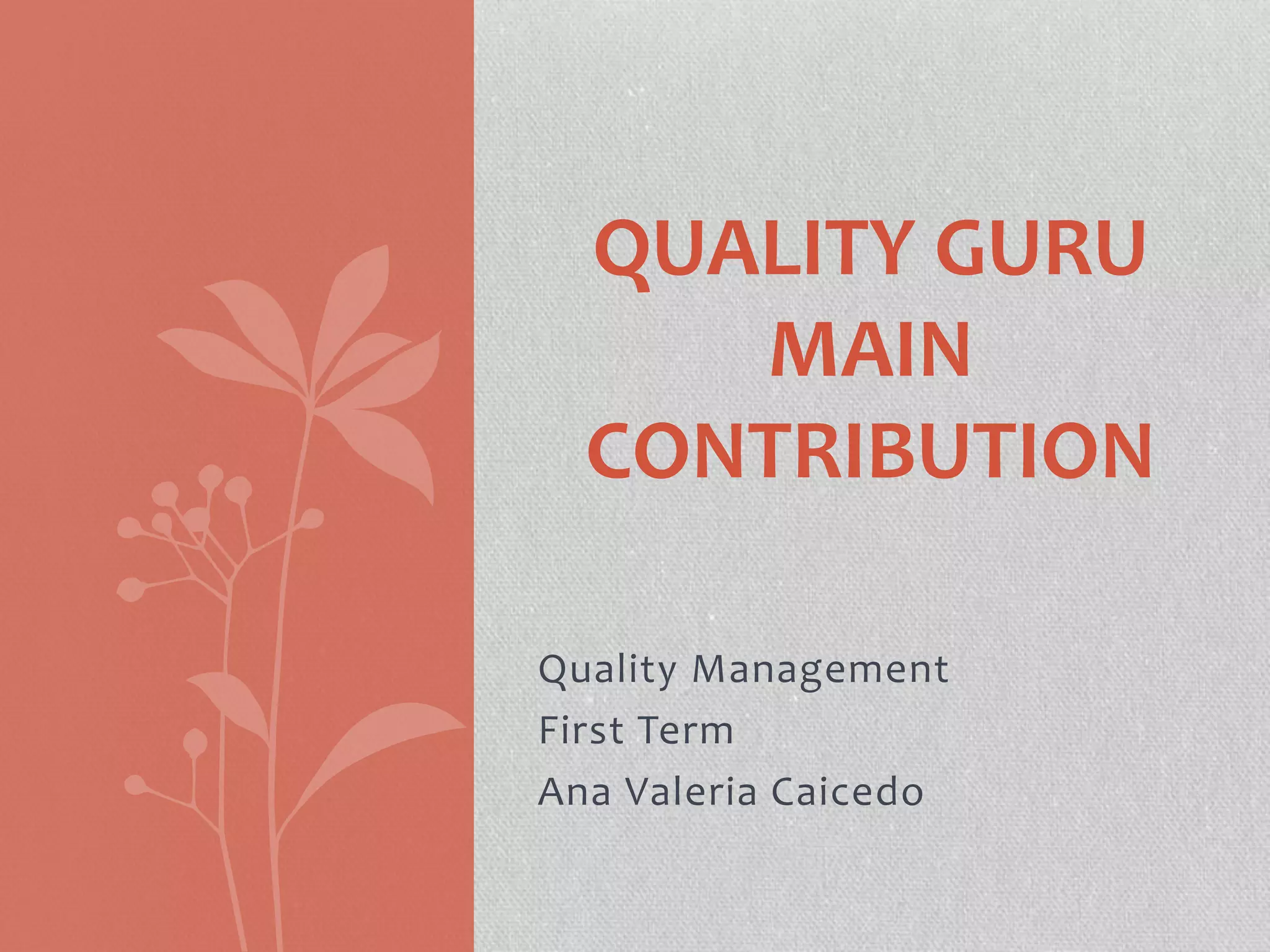 Quality presentation | PPTX