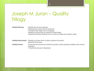 Quality principles and concepts | PDF