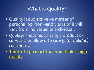 Quality & quality_control | PPT