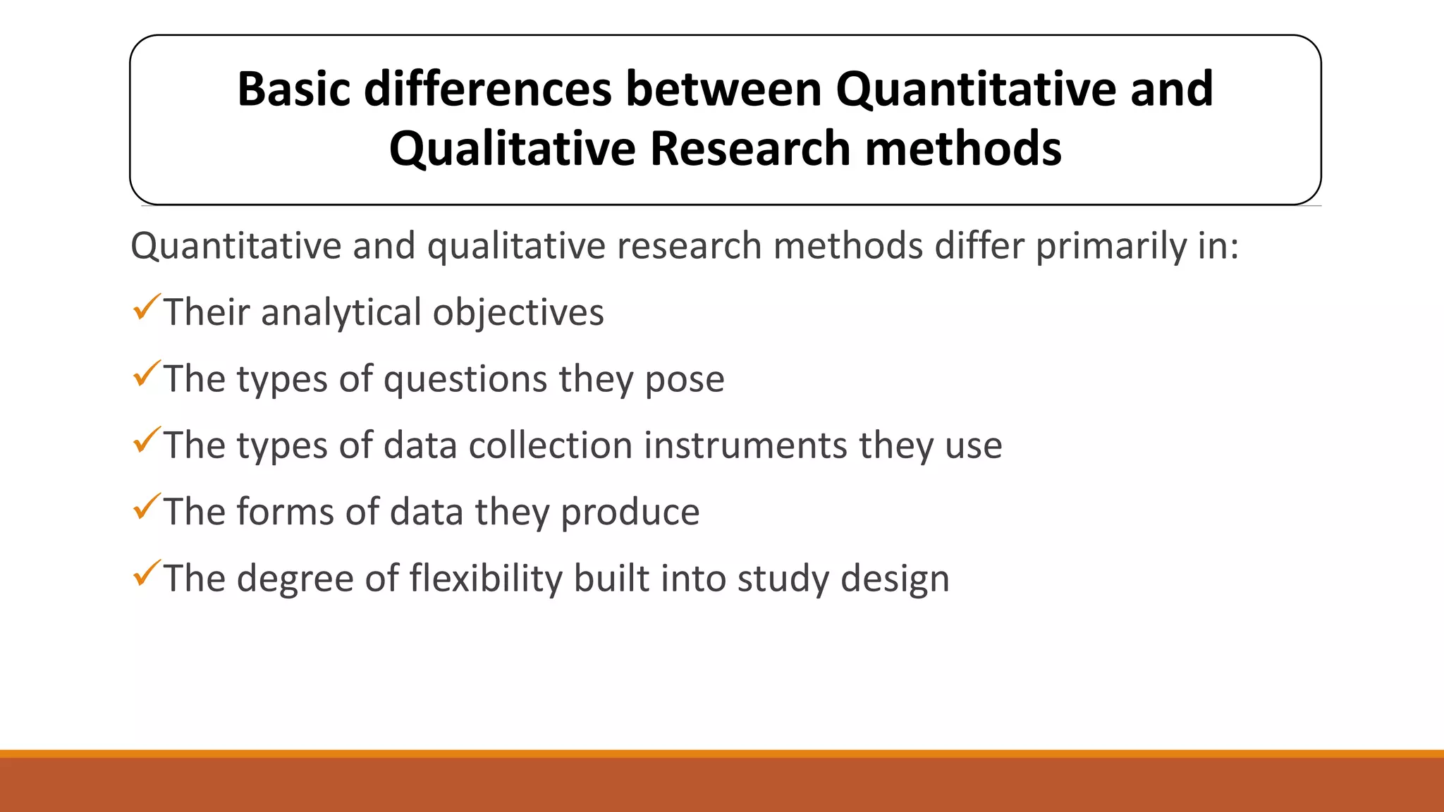 Qualitative research methods | PPTX