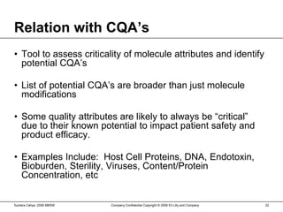 Quality Risk Assessment; a Lifecycle Approach in Evaluating Quality ...