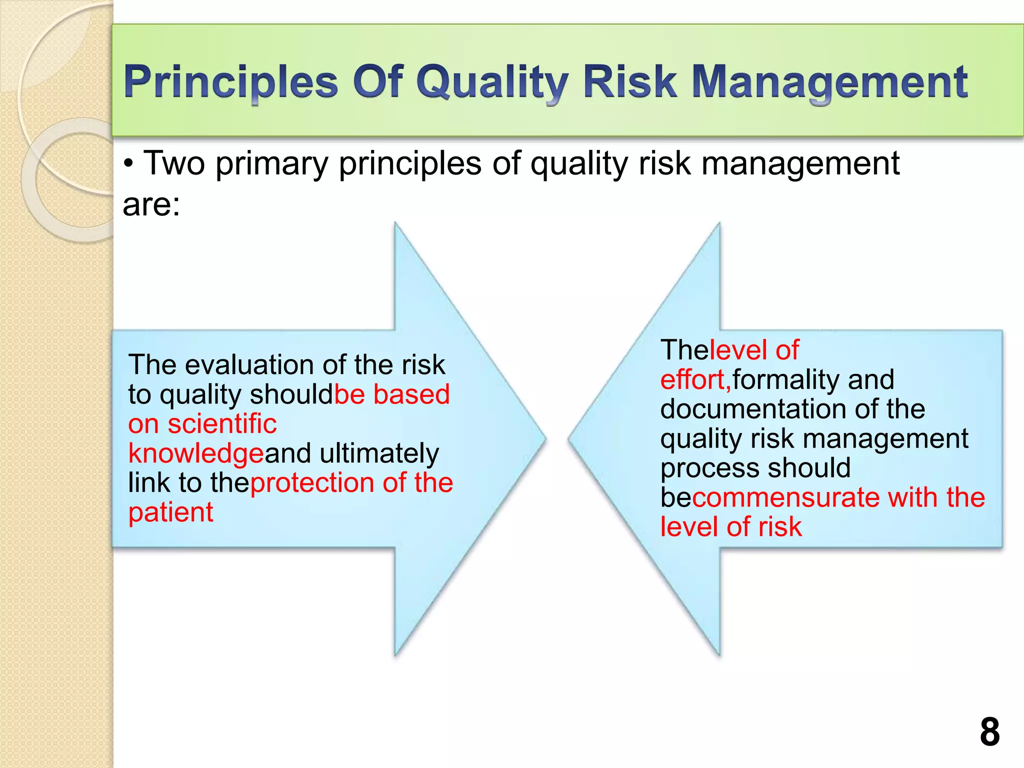 Quality risk management | PPTX