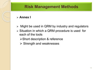 Quality risk management | PPTX