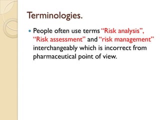 Quality risk management by talha usmani | PDF