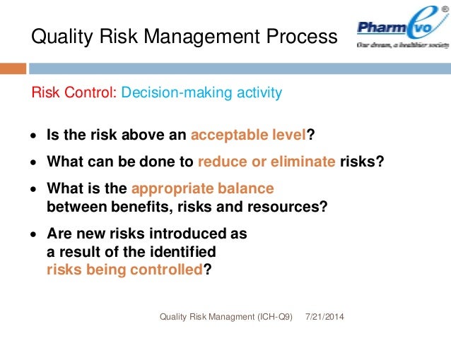 Quality Risk Management-ICH Q9-2014