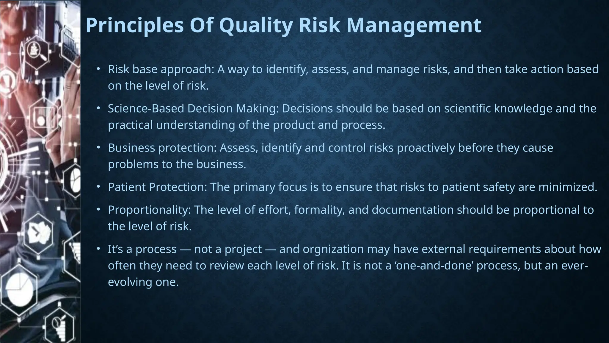 Quality Risk Management (ICHQ9). Understanding and Implimentation pptx ...