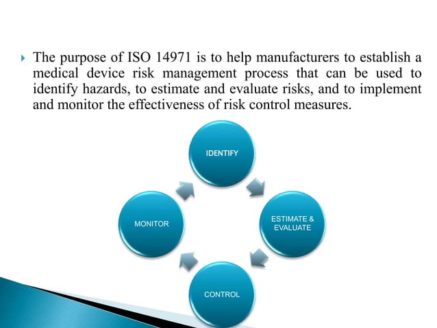 ISO: 14971 Quality risk management of medical devices | PPTX